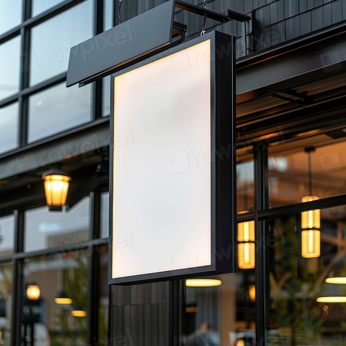 Blank light box sign mockup | Free Photo - rawpixel