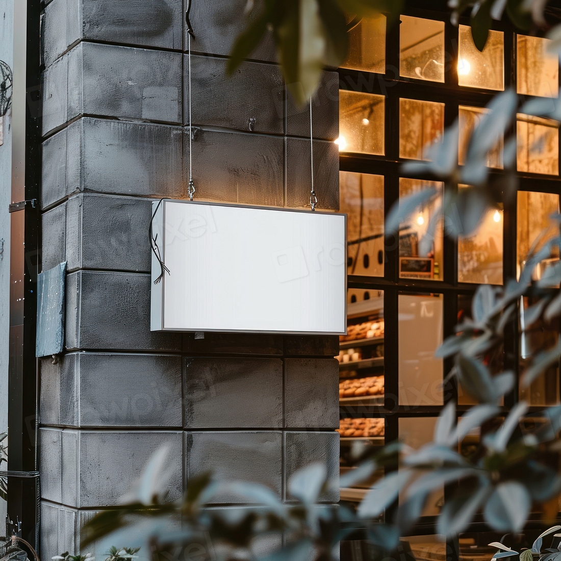 Blank light box sign mockup | Free Photo - rawpixel