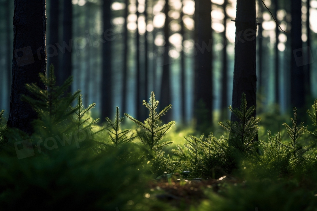 Deep pine forest background vegetation | Premium Photo - rawpixel