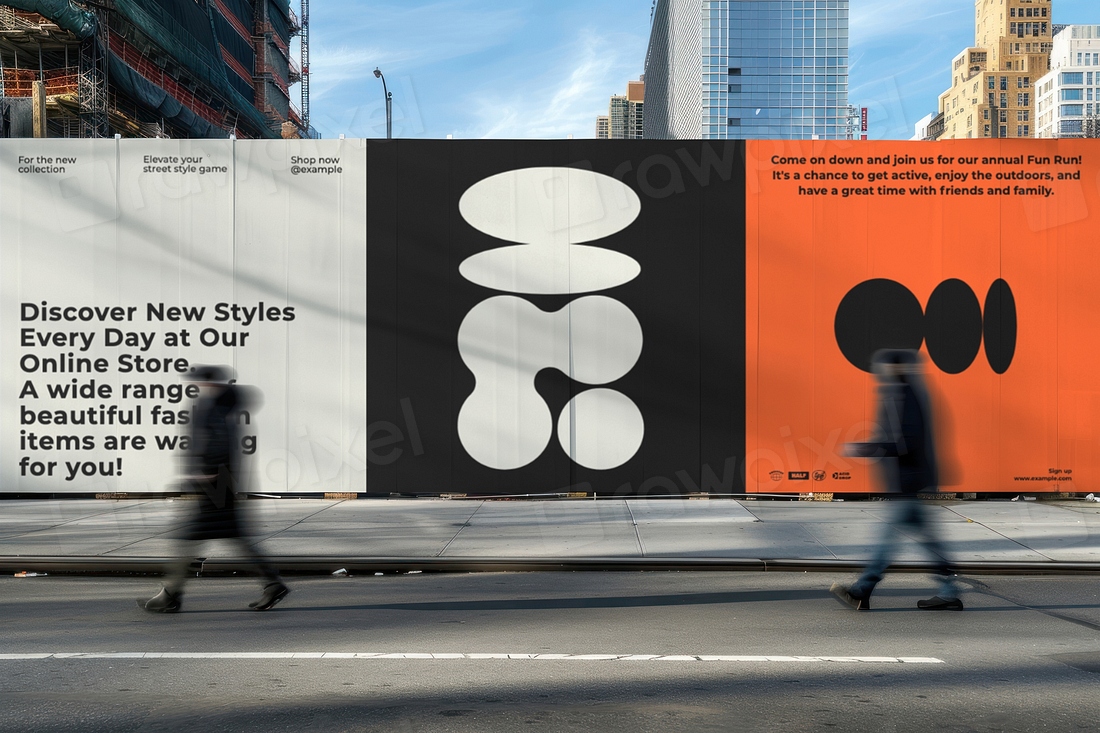 Outdoor wall ad sign city | Free Photo - rawpixel