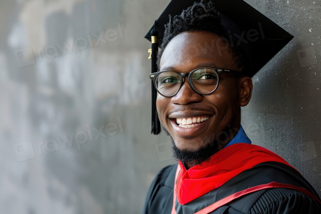 Black Graduate student portrait happy | Free Photo - rawpixel