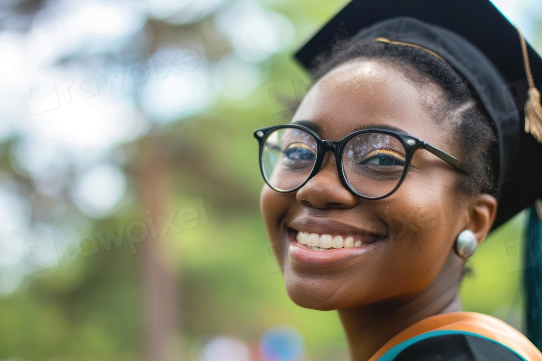 Black Graduate student portrait happy | Free Photo - rawpixel