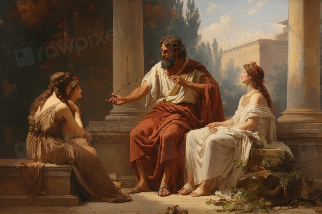 Ancient greek athens painting art | Premium Photo Illustration - rawpixel