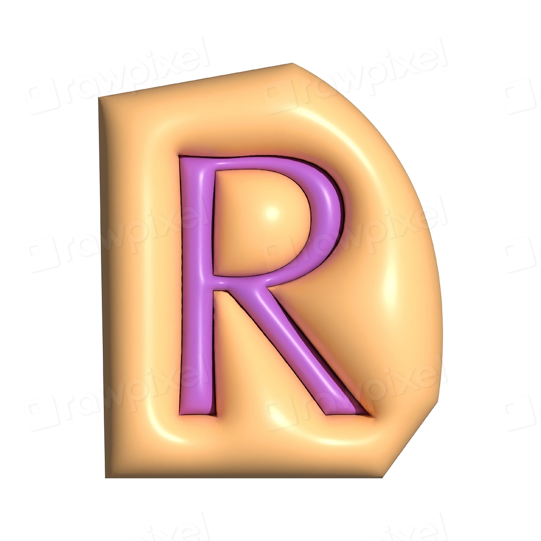 Letter R 3D alphabets illustration | Free Photo Illustration - rawpixel