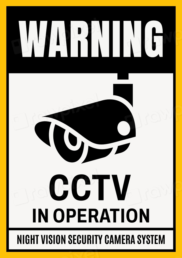 CCTV camera poster template | Free Photo - rawpixel