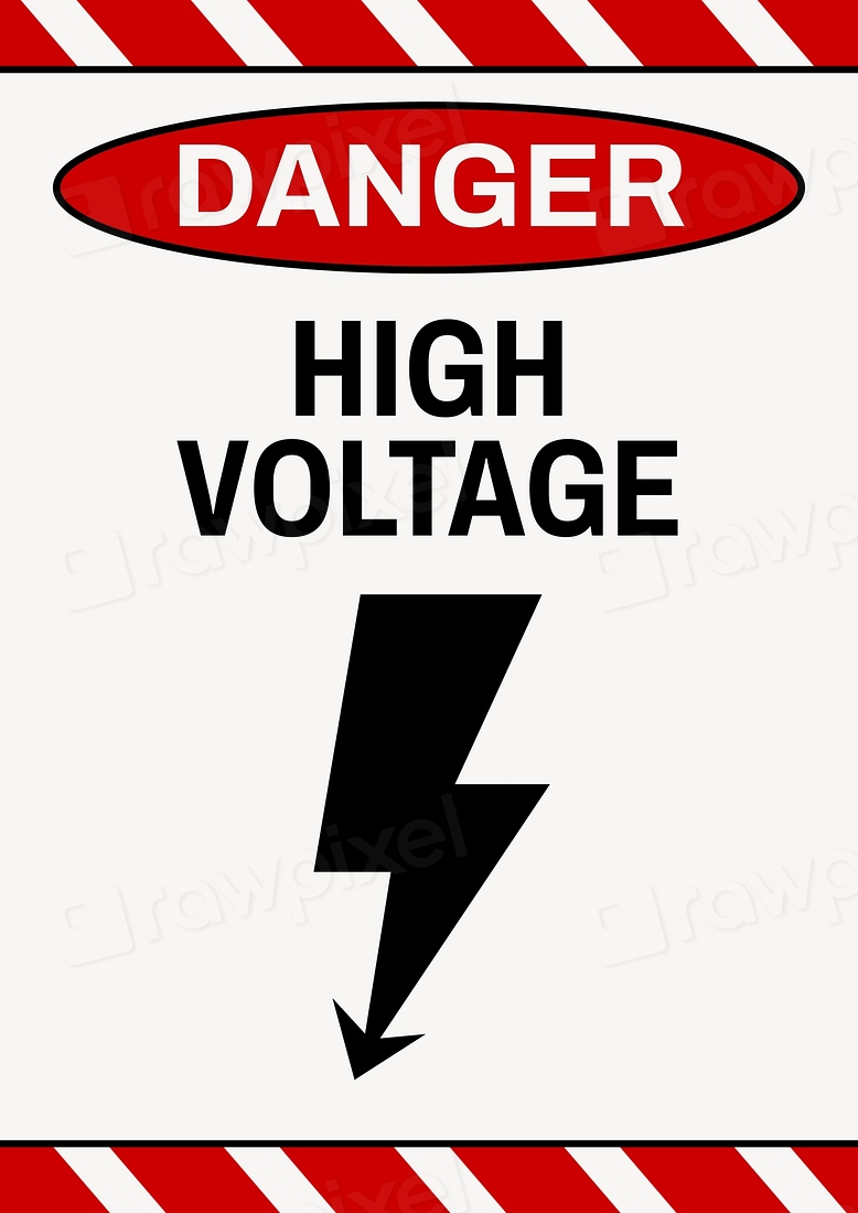 High voltage poster template | Free Photo - rawpixel