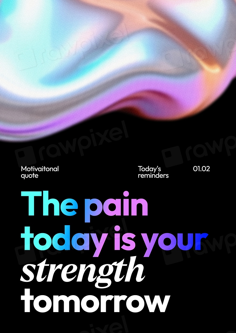 Motivational quote poster template design | Free Photo - rawpixel