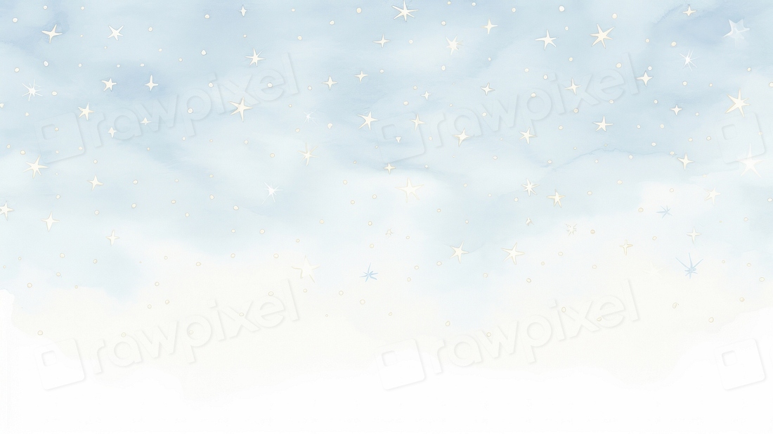 Starry sky as divider watercolor | Free Photo Illustration - rawpixel