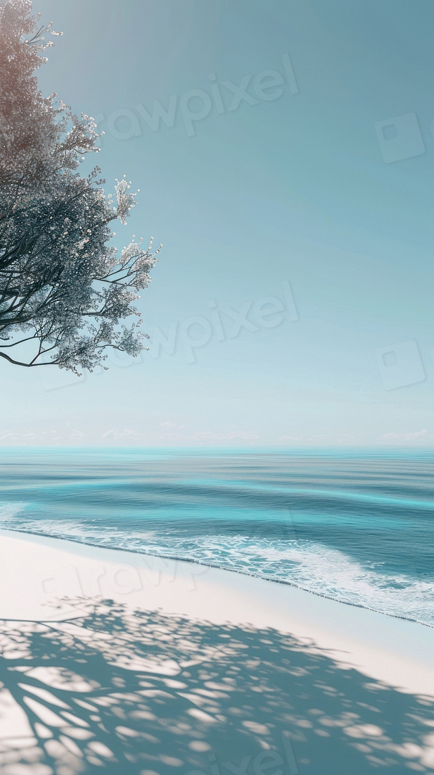 Beach wallpaper shoreline outdoors horizon | Premium Photo - rawpixel