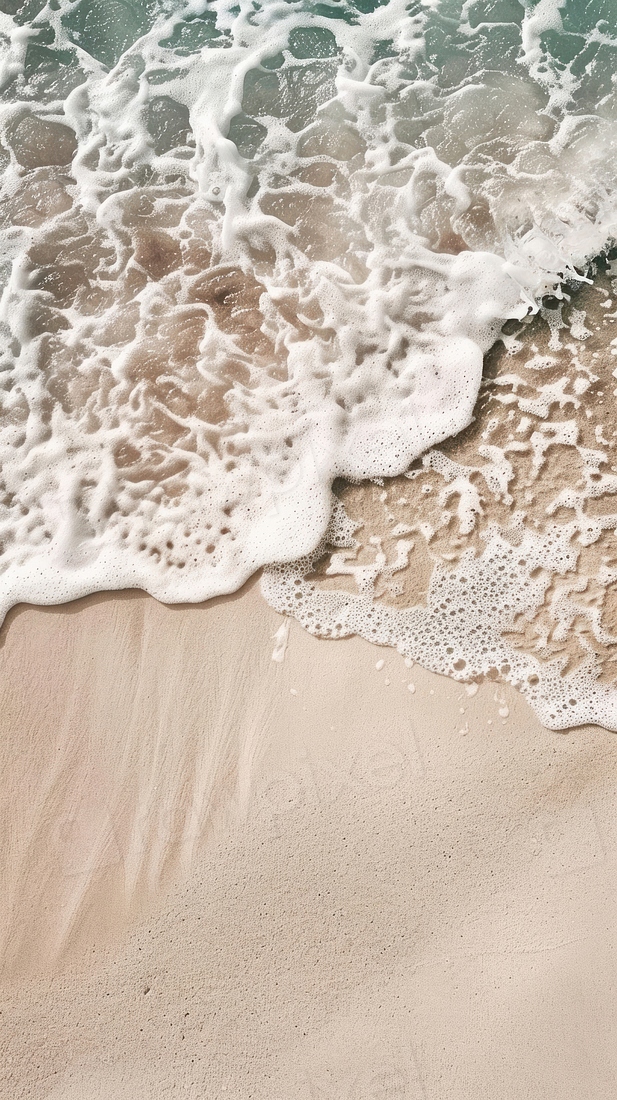 Aesthetic sand beach wallpaper shoreline | Free Photo - rawpixel
