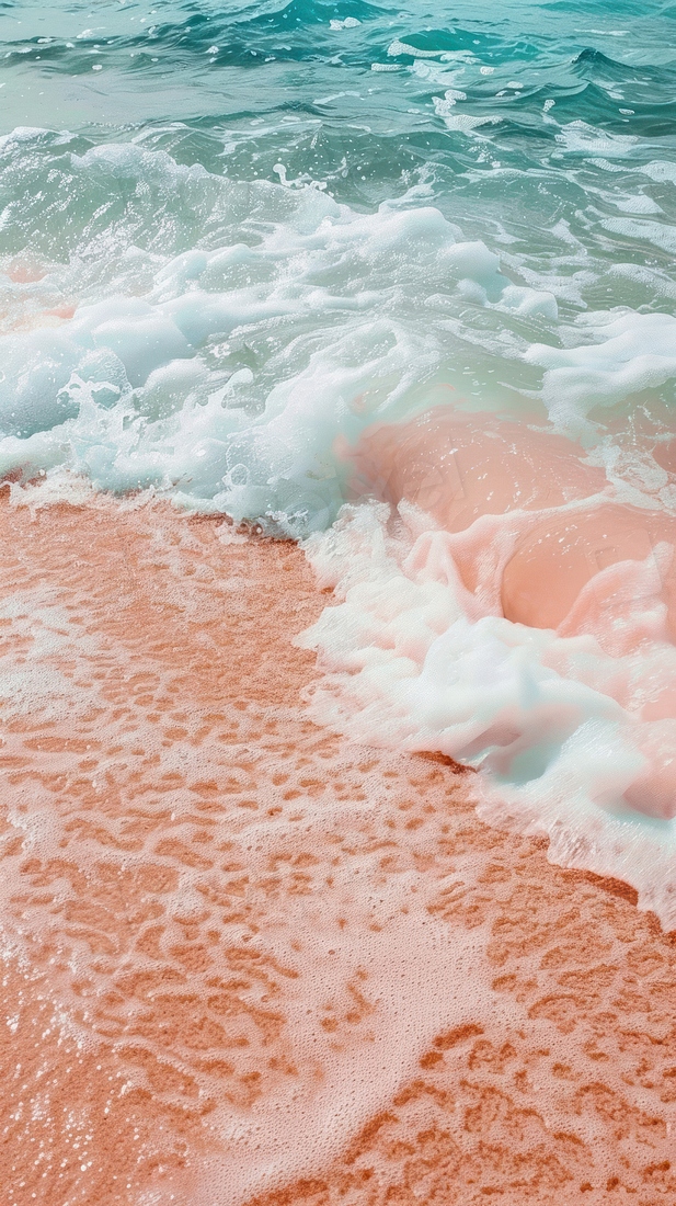 Sand beach wallpaper background ocean | Free Photo - rawpixel
