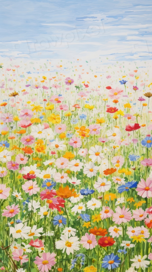 Flower field asteraceae grassland outdoors. | Free Photo Illustration ...