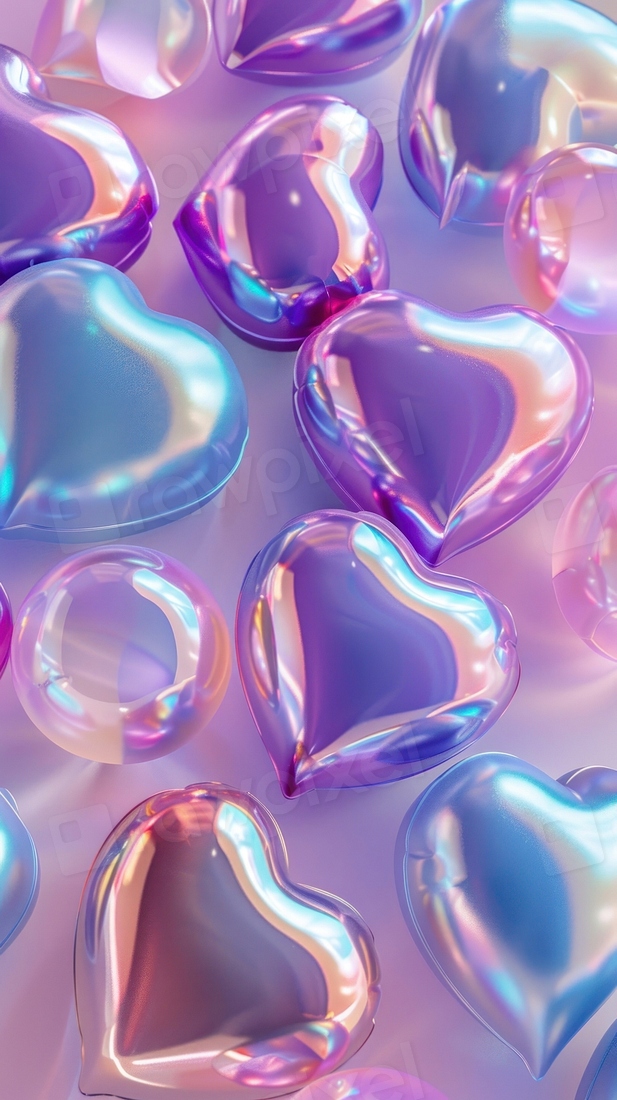 Goth celestial graphic hearts balloon | Free Photo Illustration - rawpixel