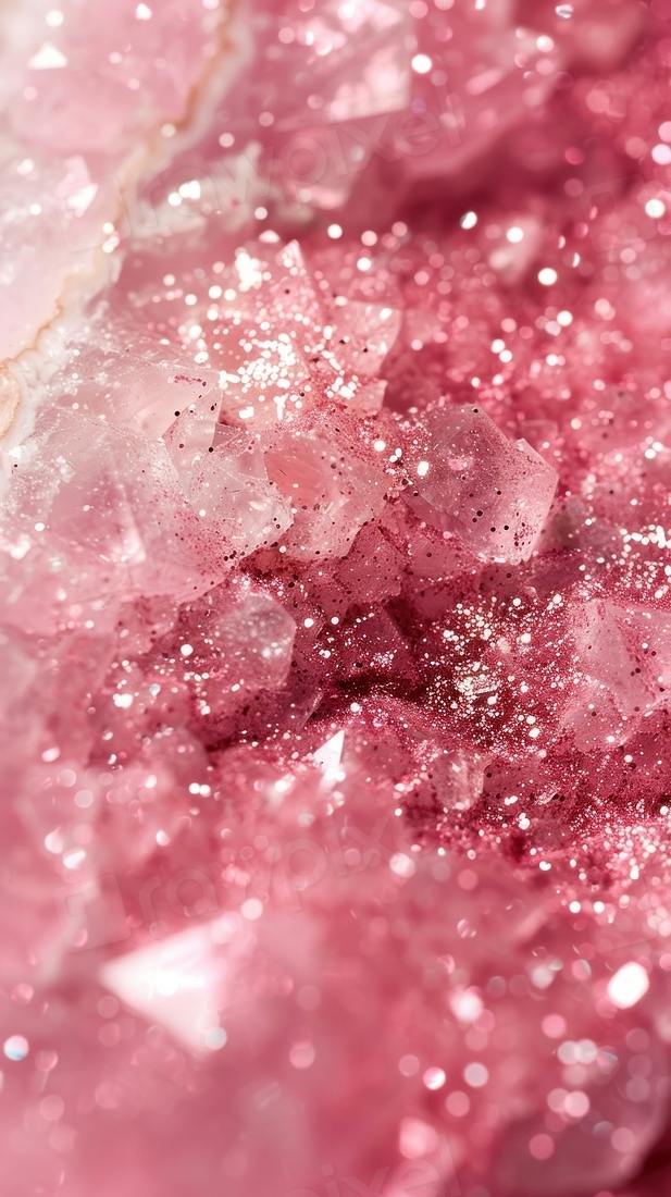 Pink glitter crystal mineral ketchup. | Free Photo - rawpixel