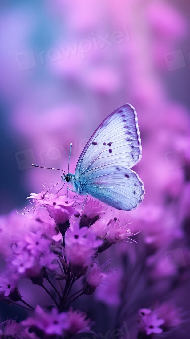 purple butterfly flying purple lavender | Premium Photo - rawpixel