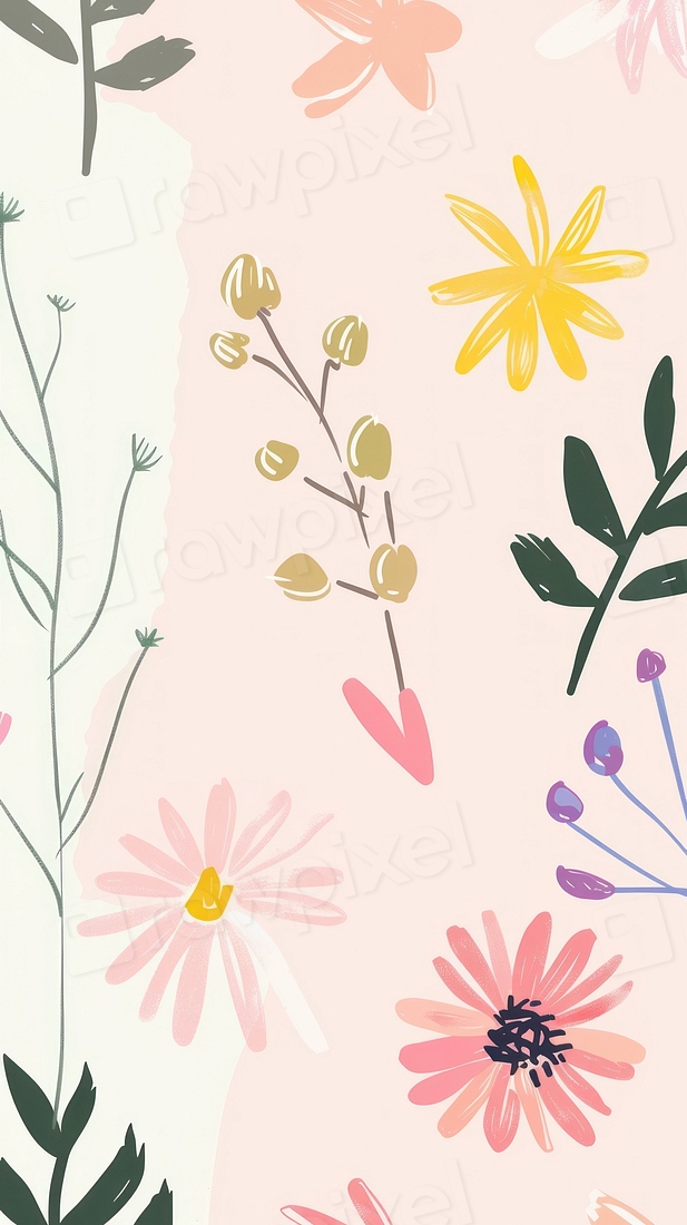 Cute flowers illustration asteraceae graphics | Free Photo Illustration ...