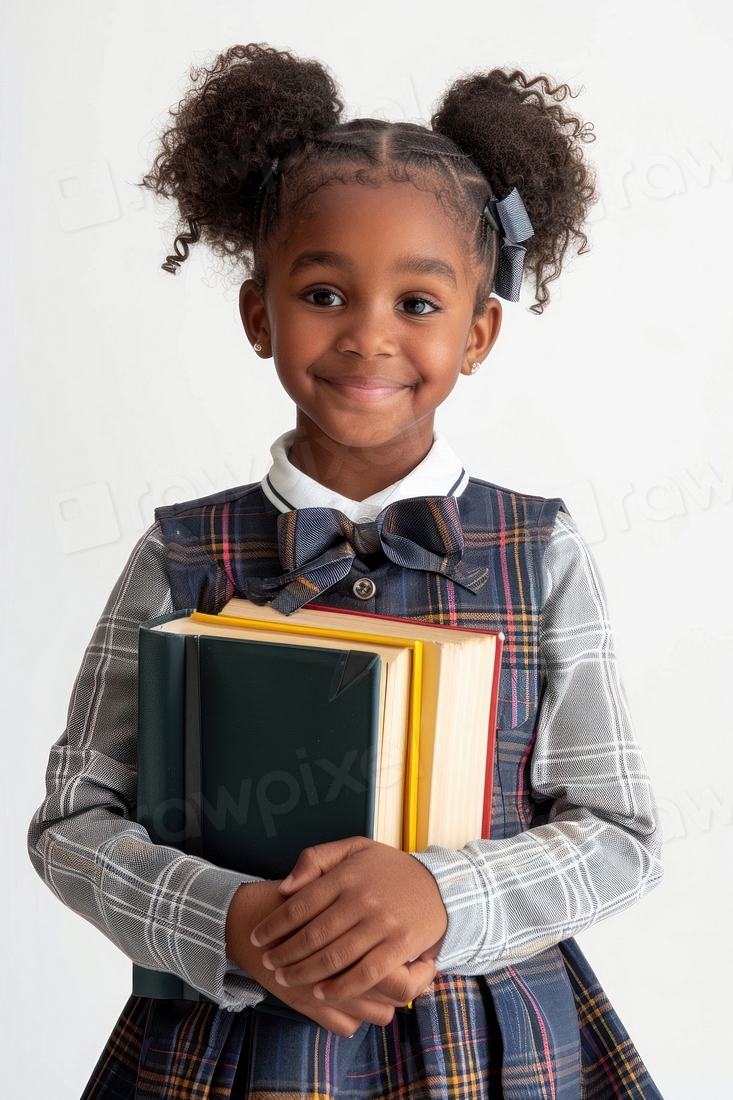 Smiling girl holding books | Premium Photo - rawpixel