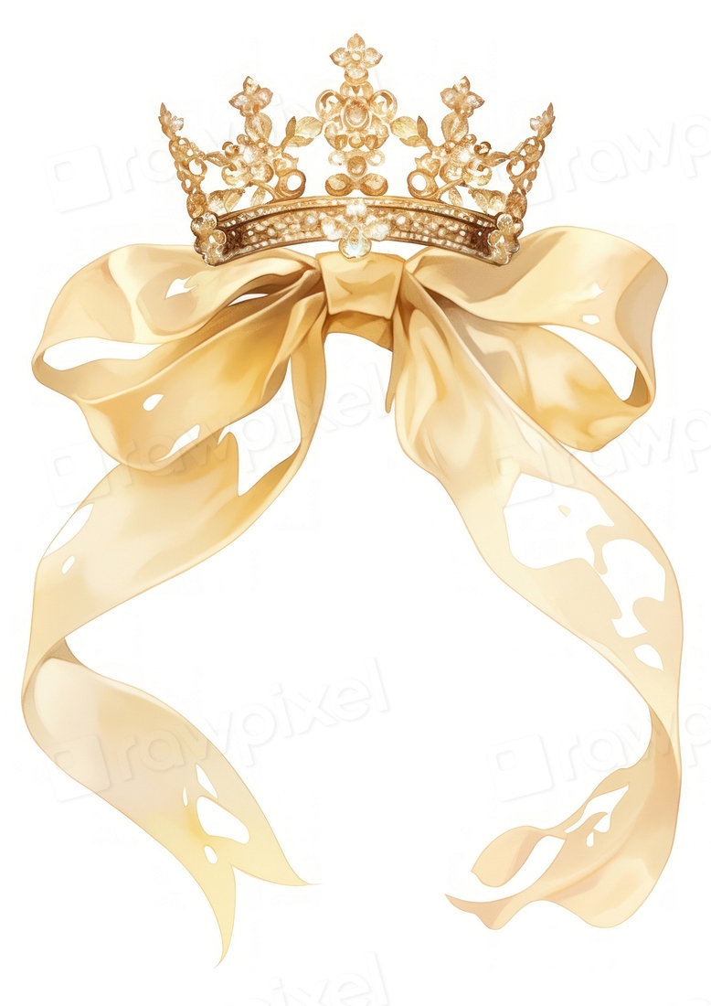 Elegant golden crown ribbon | Premium Photo Illustration - rawpixel