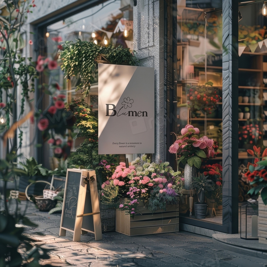 Flower shop sign mockup design | Premium PSD Mockup - rawpixel