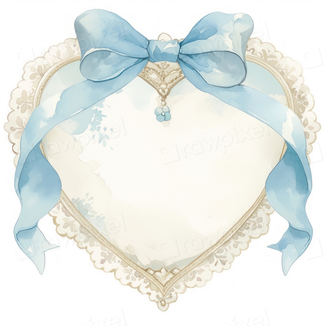 Elegant heart-shaped lace frame | Free Photo Illustration - rawpixel