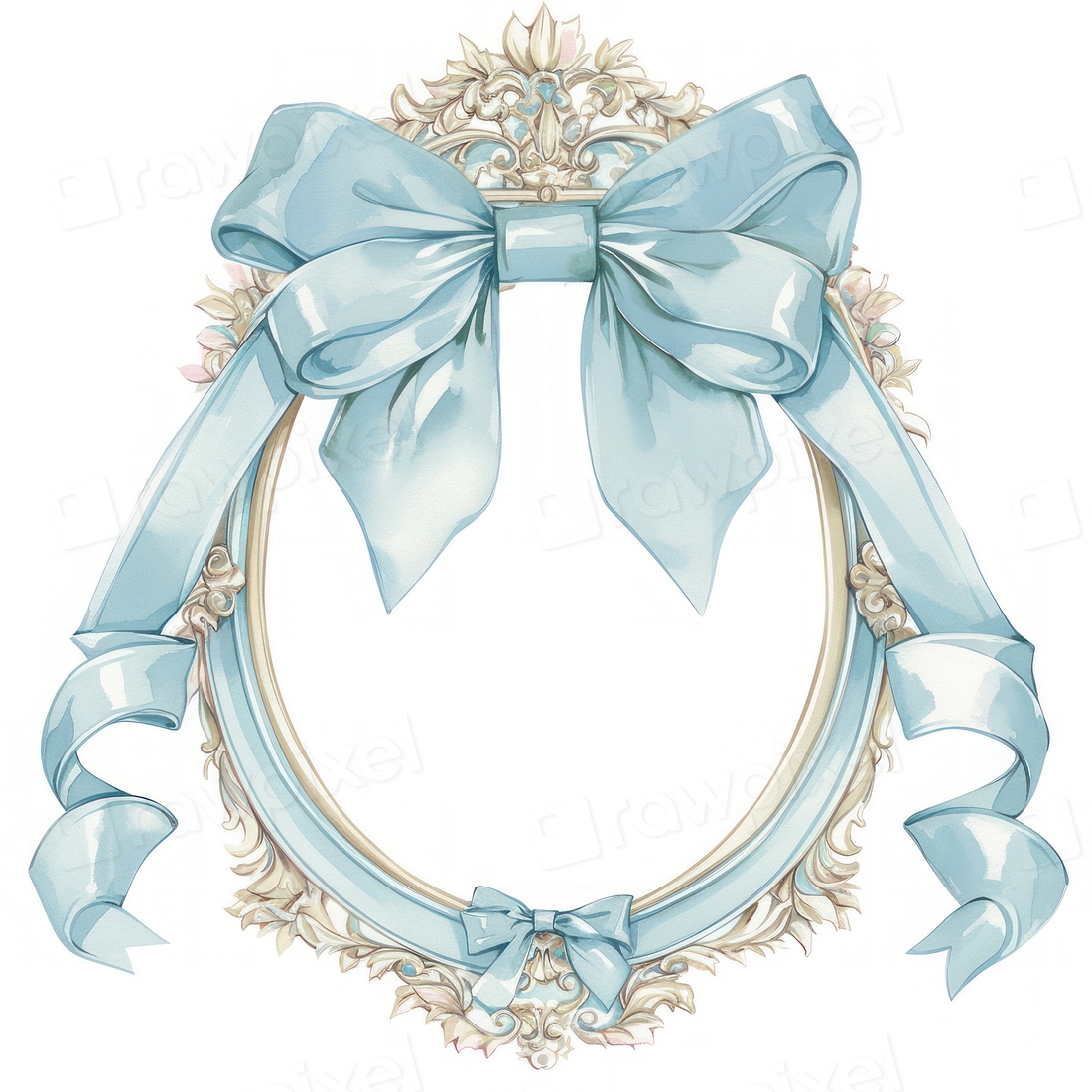 Elegant vintage frame with ribbon | Free Photo Illustration - rawpixel