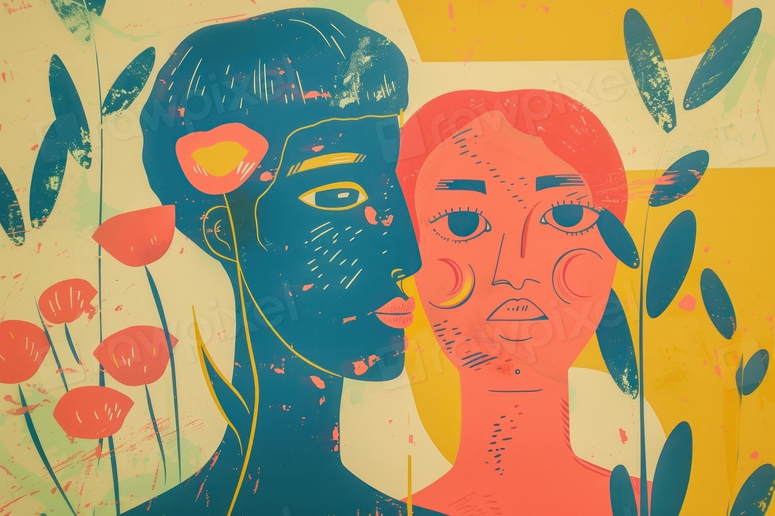 Abstract colorful portrait illustration | Free Photo Illustration ...