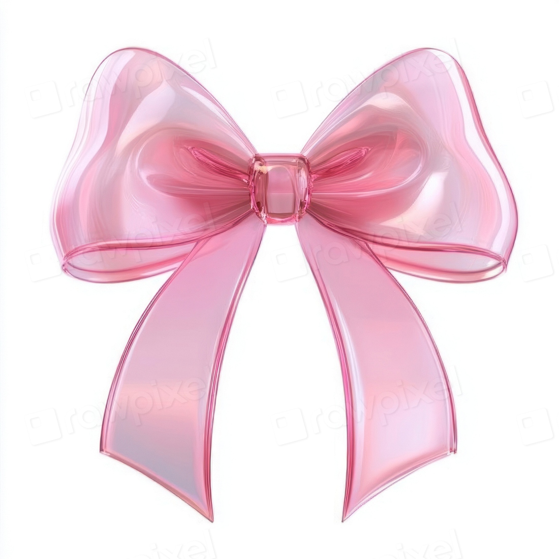 Coquette bow illustration pink accessories. | Free Photo Illustration ...