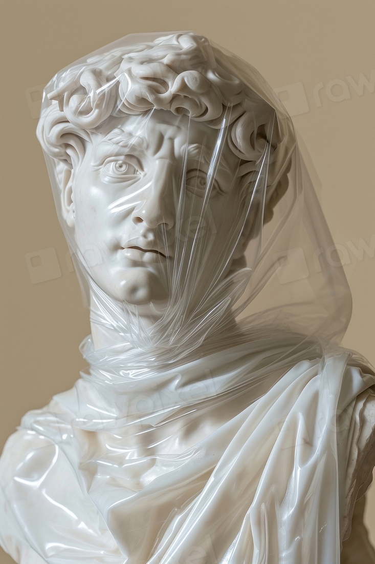 Plastic wrapping renaissance sculpture statue | Premium Photo - rawpixel