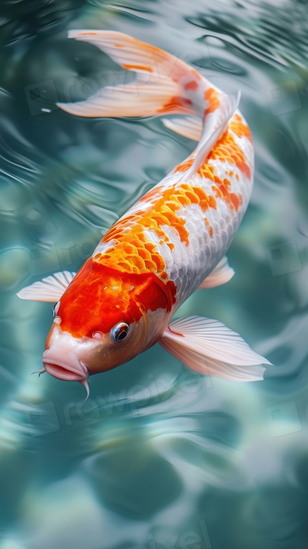 Koi fish swimming animal water. | Premium Photo - rawpixel