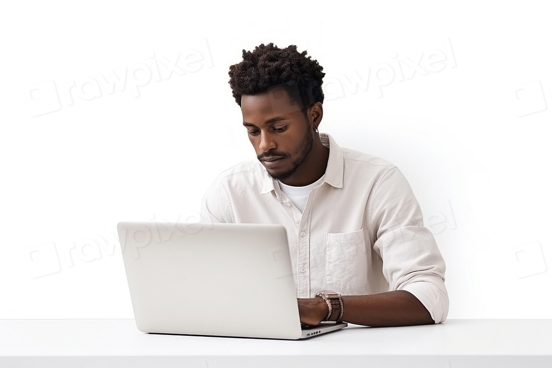 Man using laptop computer sitting | Free Photo - rawpixel