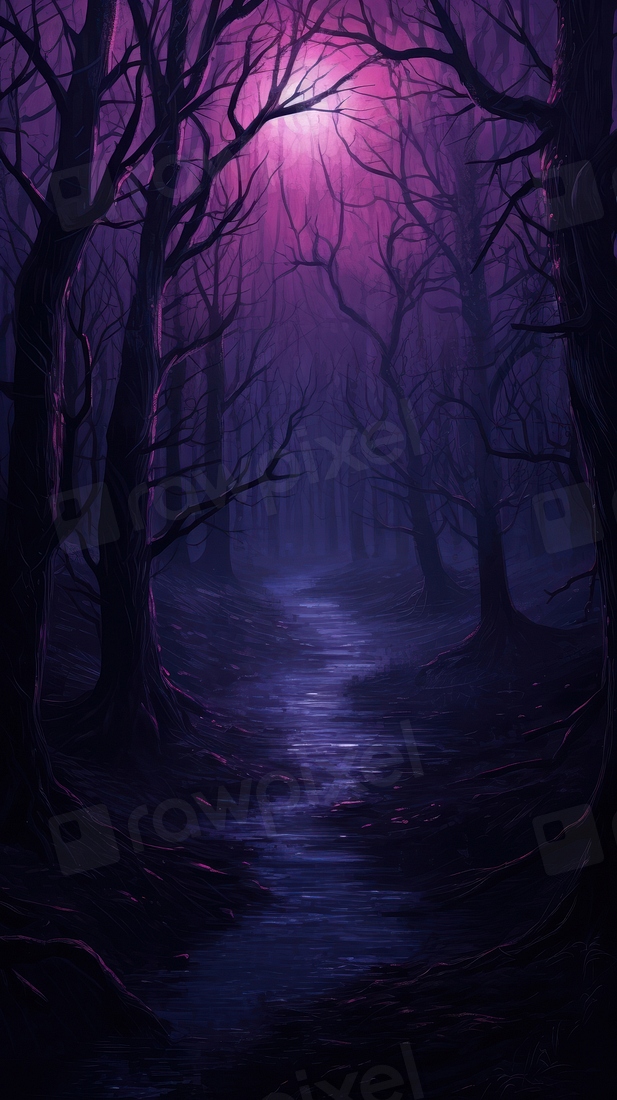 Dark scary purple impressionism background | Premium Photo Illustration ...