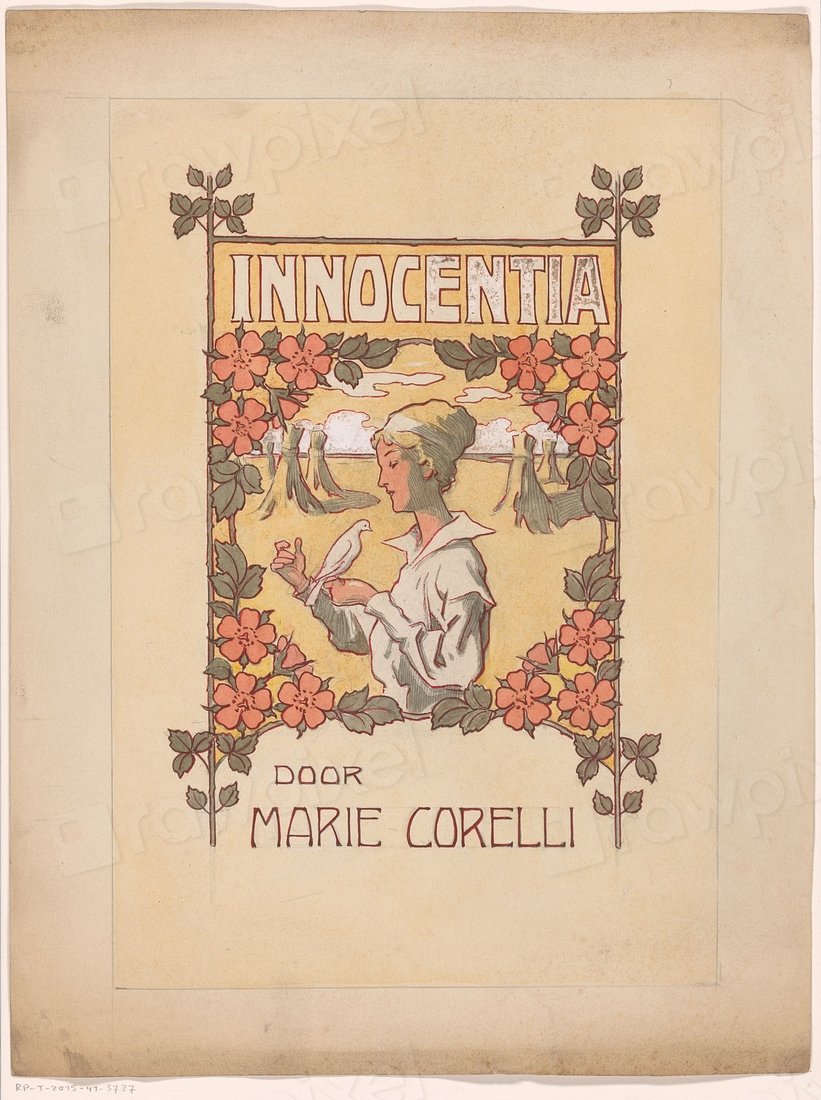 Bandontwerp voor: Marie Corelli, Innocentia: | Free Photo Illustration ...