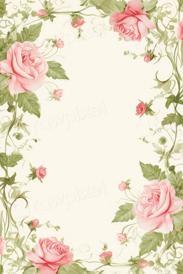 Rose thorn frame backgrounds pattern | Free Photo Illustration - rawpixel