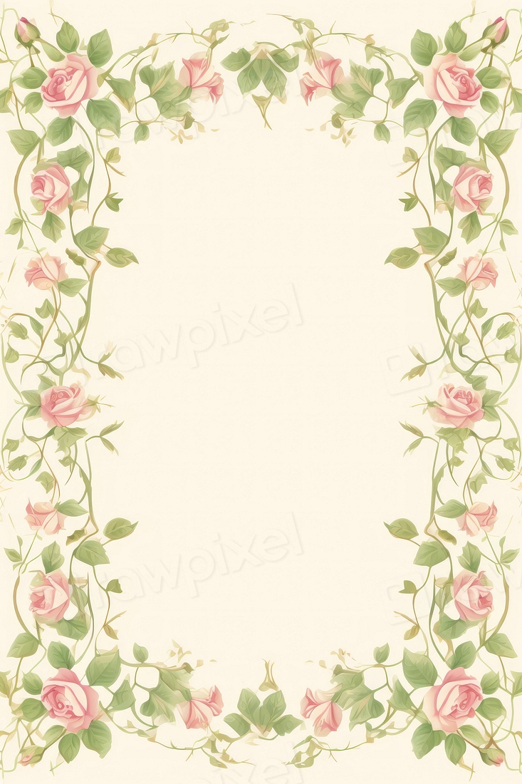Rose thorn frame backgrounds pattern | Free Photo Illustration - rawpixel