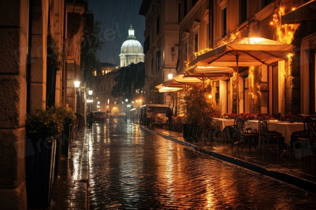 rain storm night illuminated outdoors | Premium Photo - rawpixel