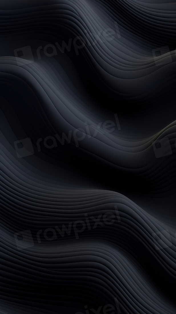 Wave texture abstract wallpaper black | Free Photo Illustration - rawpixel