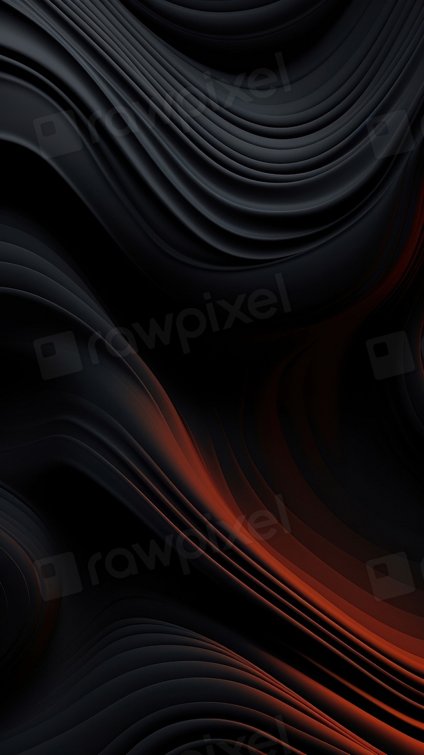 Wave texture abstract wallpaper black | Premium Photo Illustration ...