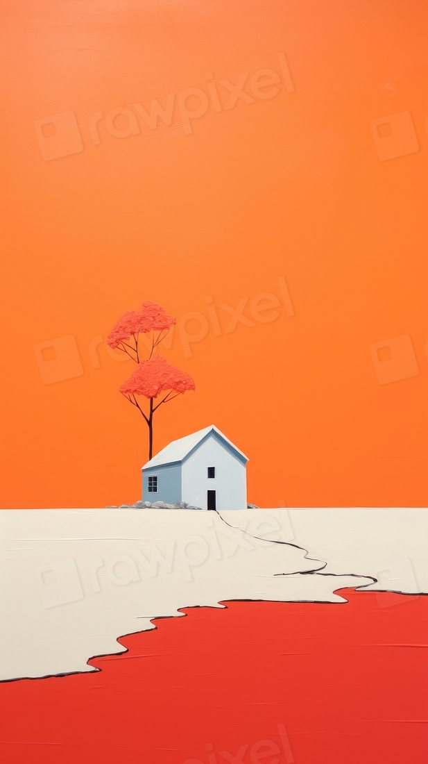 Spring house wallpaper architecture landscape | Free Photo Illustration ...