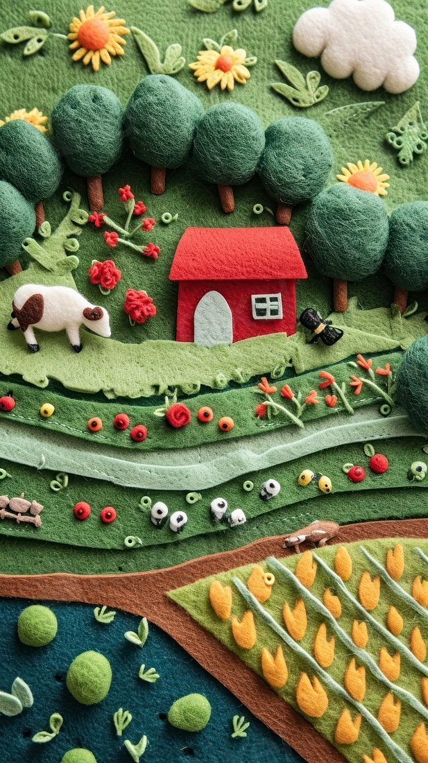Wallpaper felt farm backgrounds textile | Premium Photo - rawpixel