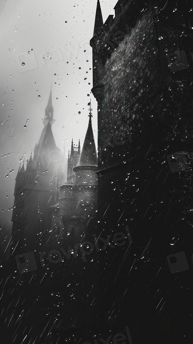 Photography raining vintage castle architecture | Free Photo - rawpixel