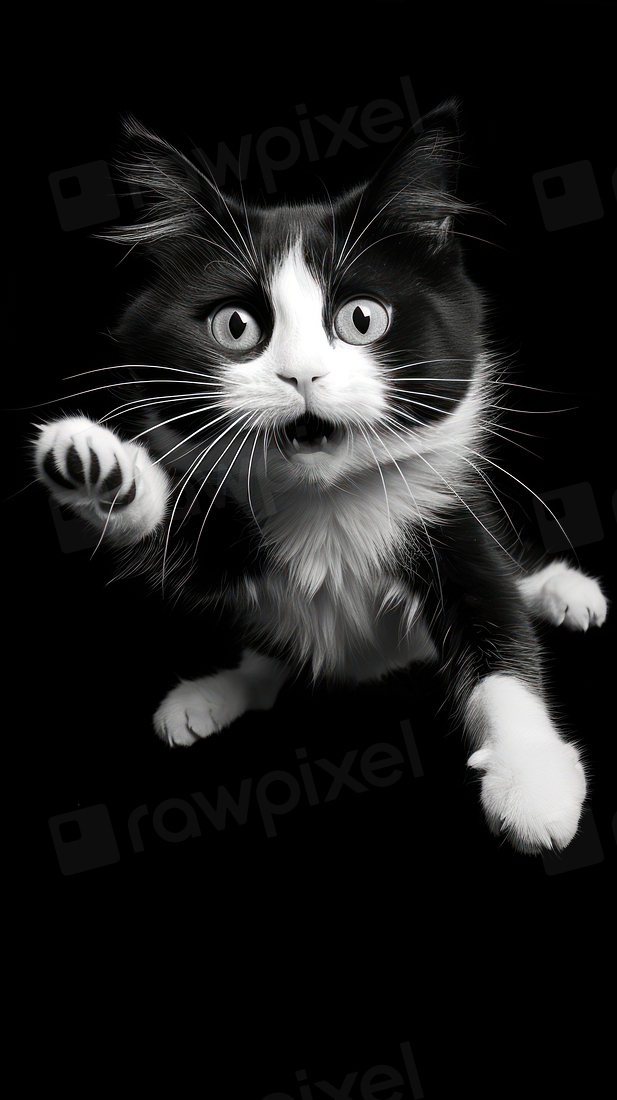 Photography cute jumping cat photography | Free Photo - rawpixel