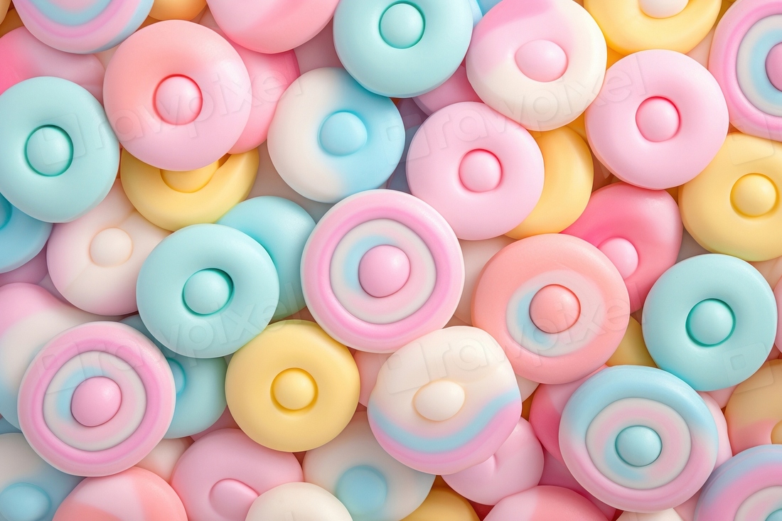 Colorfull pastel candy confectionery pattern | Premium Photo ...