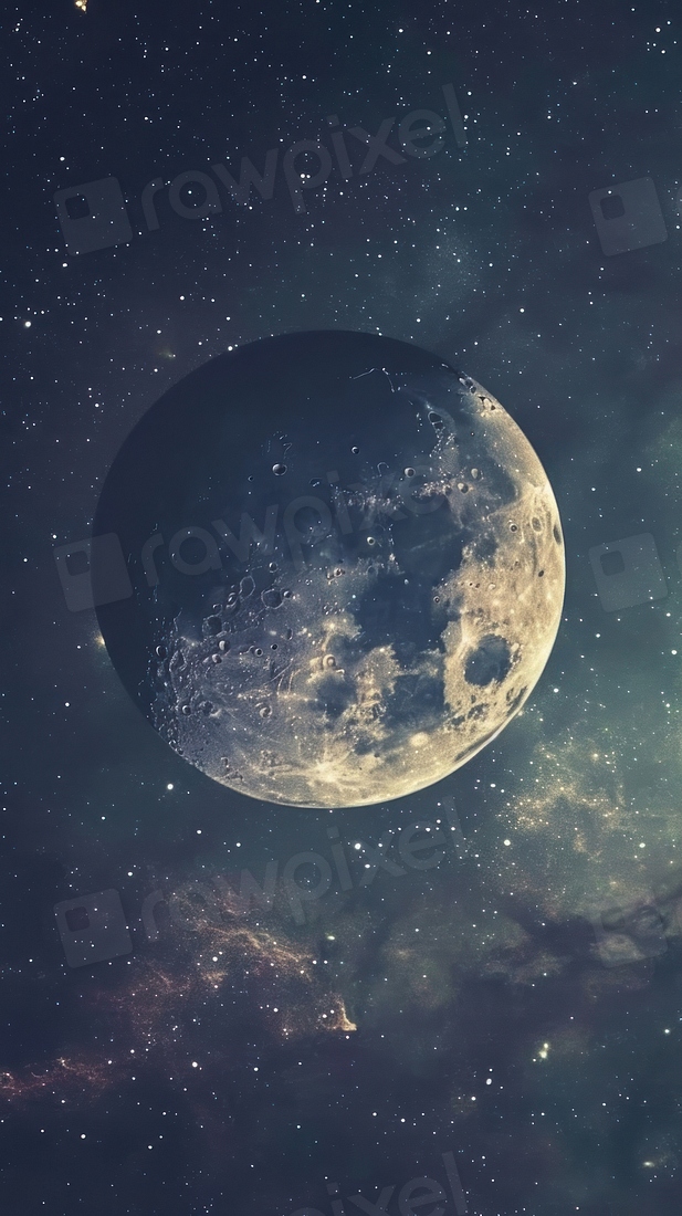 Galaxy space moon astronomy. | Premium Photo Illustration - rawpixel