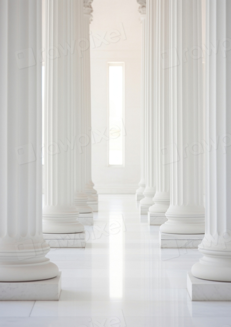 row white columns sitting top | Free Photo - rawpixel