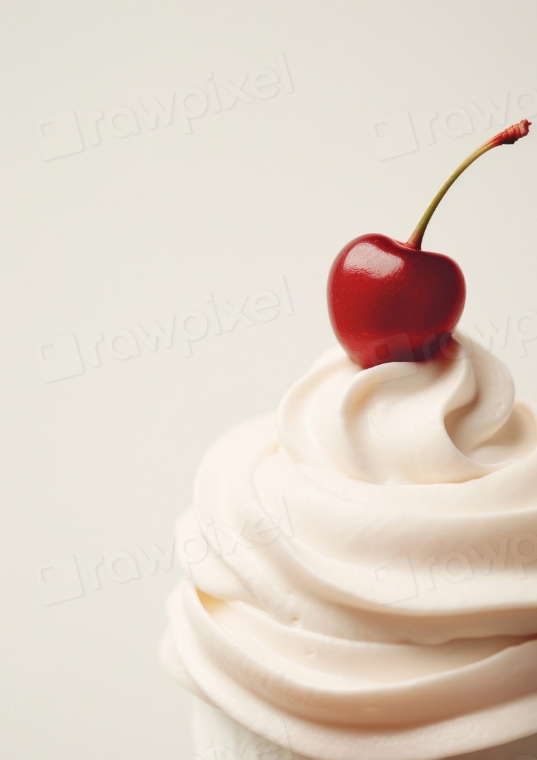 whipped cream and cherry top | Free Photo - rawpixel