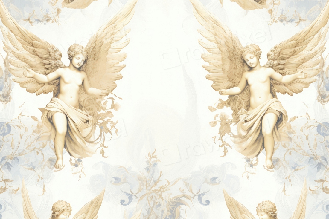 Angel wings pattern wallpaper representation | Free Photo Illustration ...