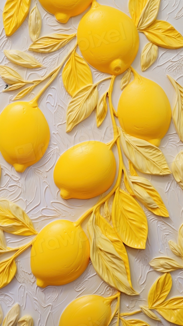 Lemon bas relief pattern fruit | Premium Photo - rawpixel