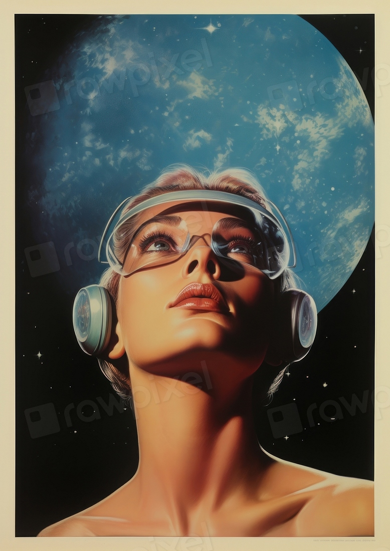 sky full stars portrait glasses | Free Photo Illustration - rawpixel