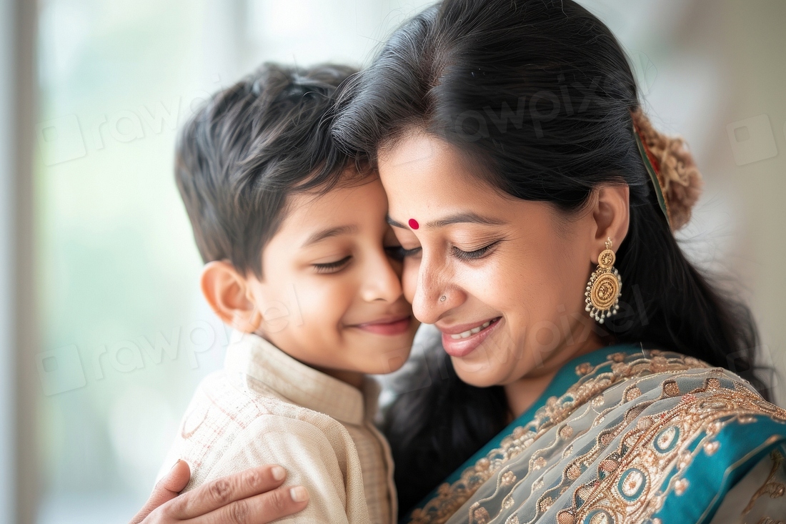 Indian hugging family person. | Premium Photo - rawpixel