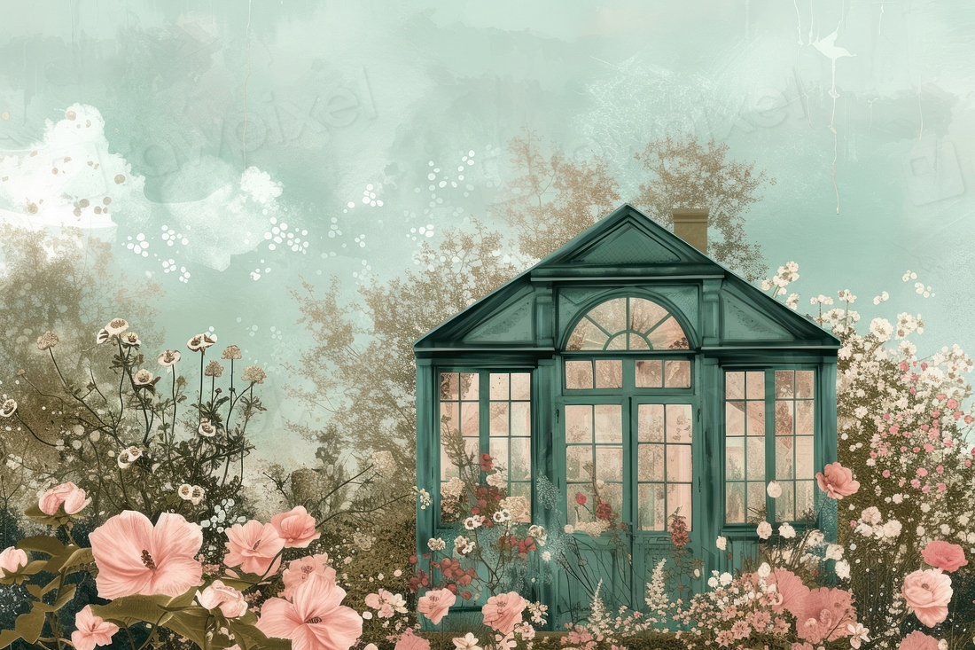 Flower house architecture building. | Premium Photo Illustration - rawpixel